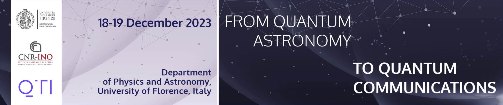 From Quantum Astronomy to Quantum Communications Workshop - QTI Quantum ...